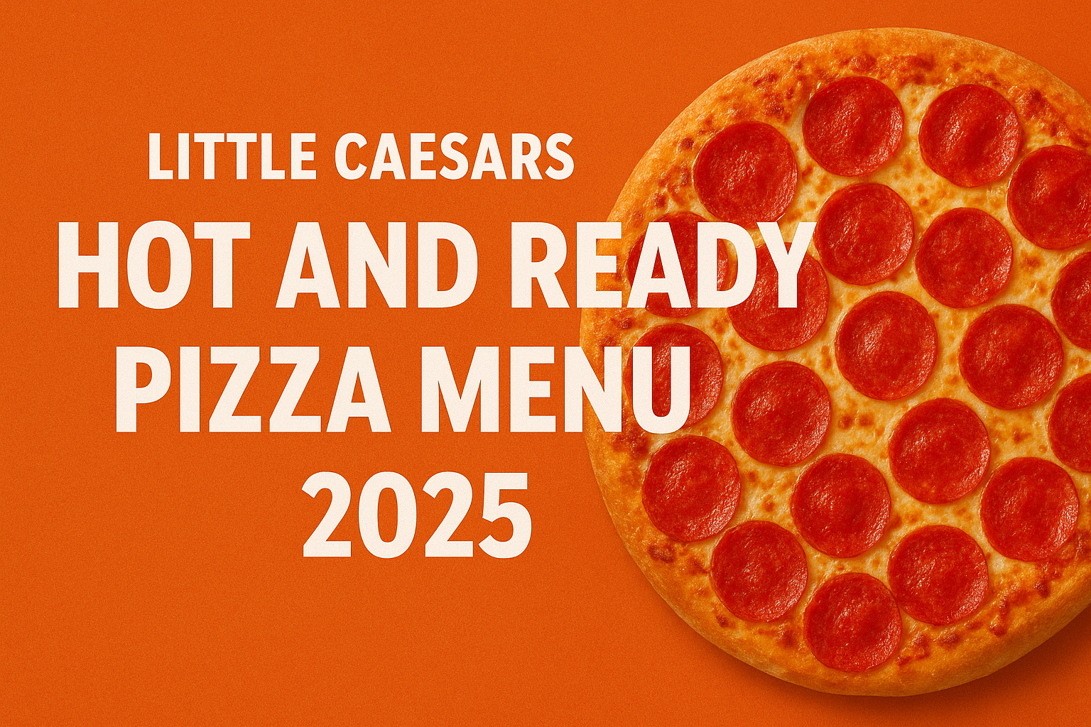 Little Caesars Hot and Ready Pizza Menu 2026